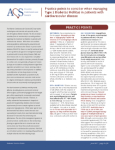 Diabetes Panel Practice Points – Atlantic Cardiovascular Society